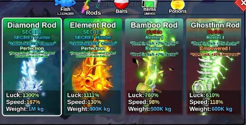 Diamond Rod Fishit - Andy Market